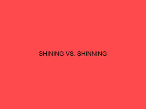Shining vs. Shinning: What's the Difference? - Main Difference