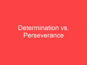 Determination vs. Perseverance: What's the Difference? - Main Difference