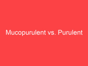 Mucopurulent vs. Purulent: What's the Difference? - Main Difference