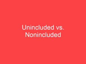 Unincluded vs. Nonincluded: What's the Difference? - Main Difference